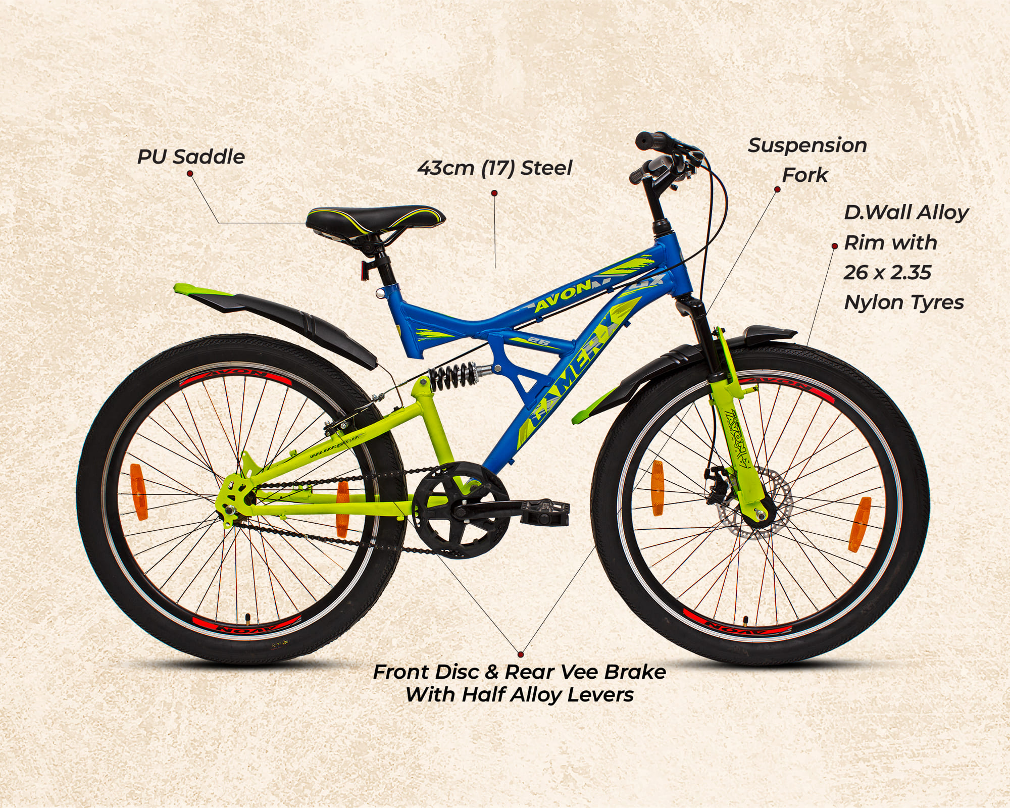 Avon Gamer X 26T MTB Bike | Avon Cycles Single-Speed Mountain Bike